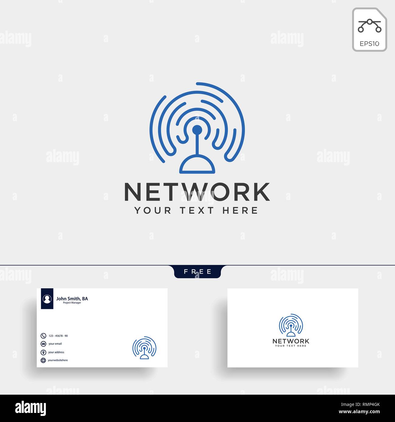 connection communication creative logo template vector illustration ...