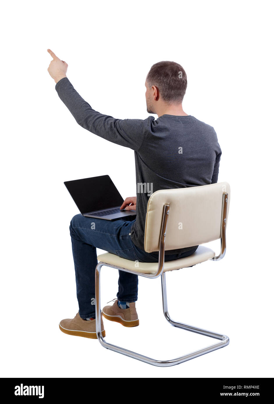 Person Sitting In Chair Back View