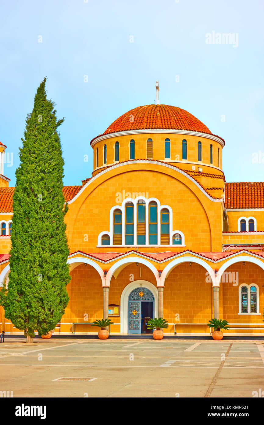 Saint George Church in Paralimni, Cyprus Stock Photo - Alamy