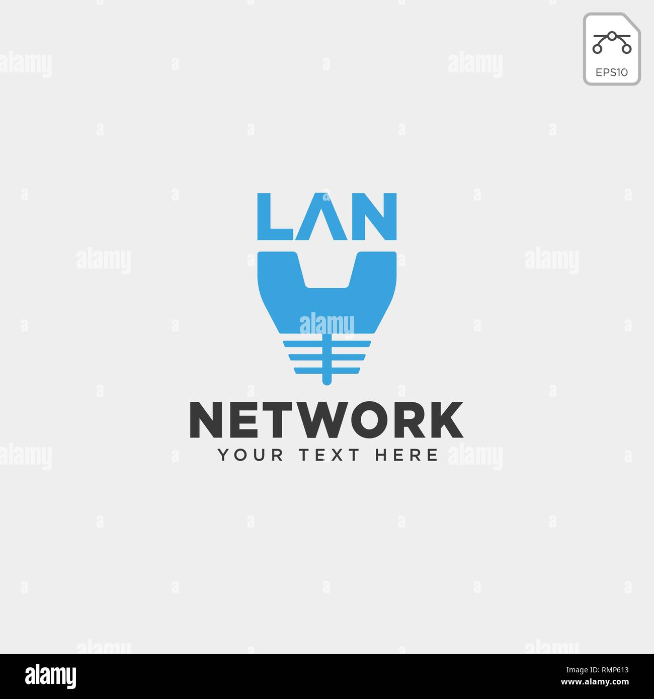 lan connection communication creative logo template vector illustration ...