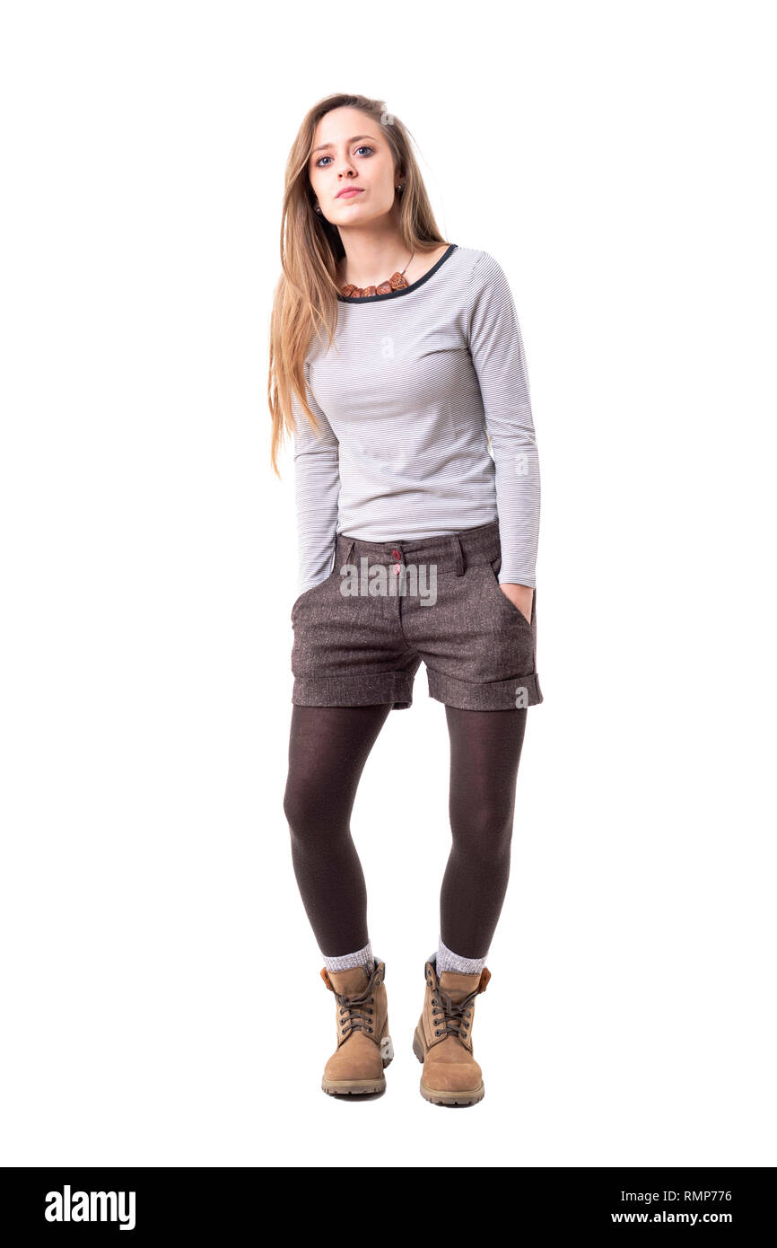 Cool Funky Stylish Millennial Hipster Girl Dancing Slowly With Hands In