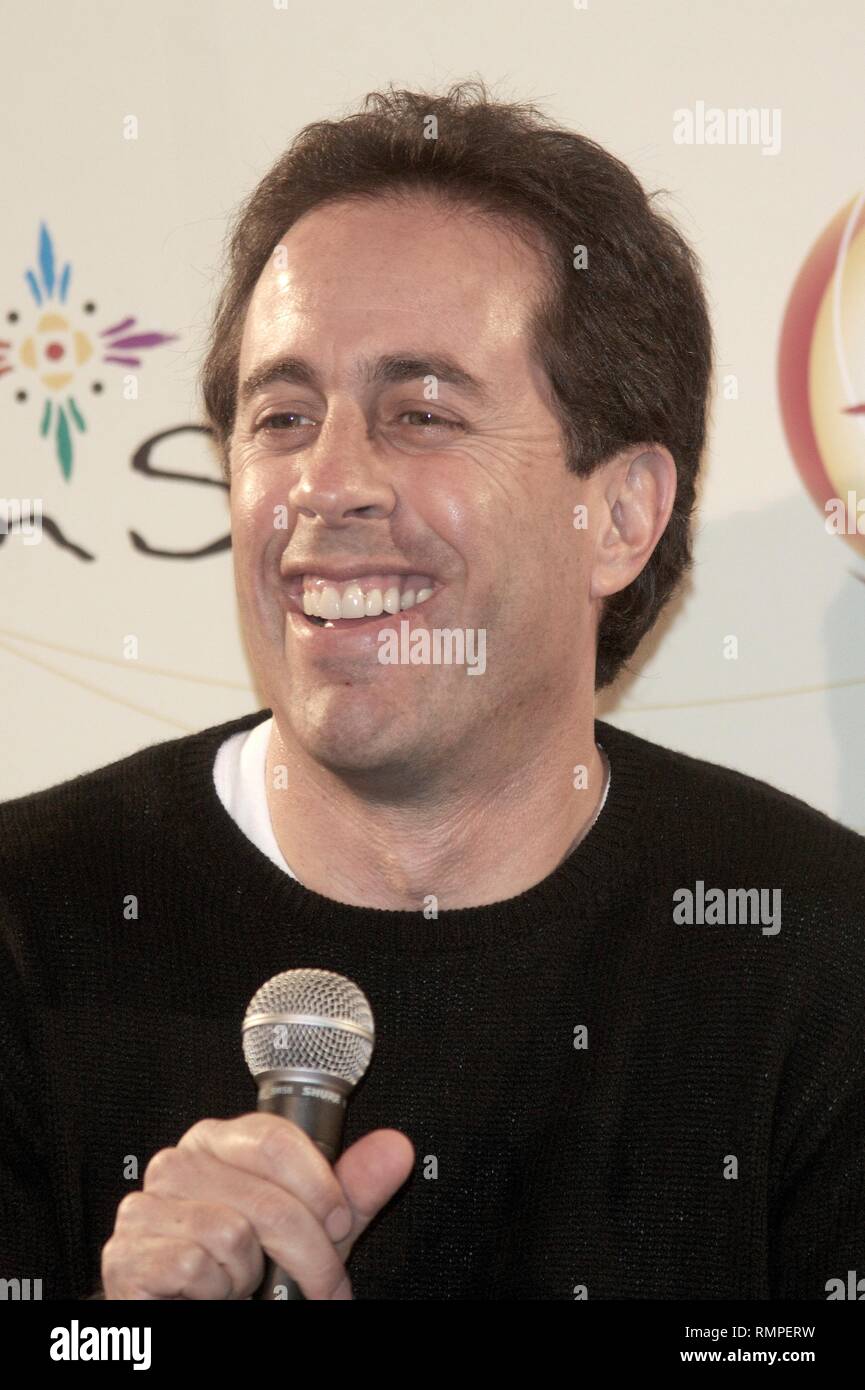 Comedian, actor and writer Jerry Seinfeld is shown during a press ...