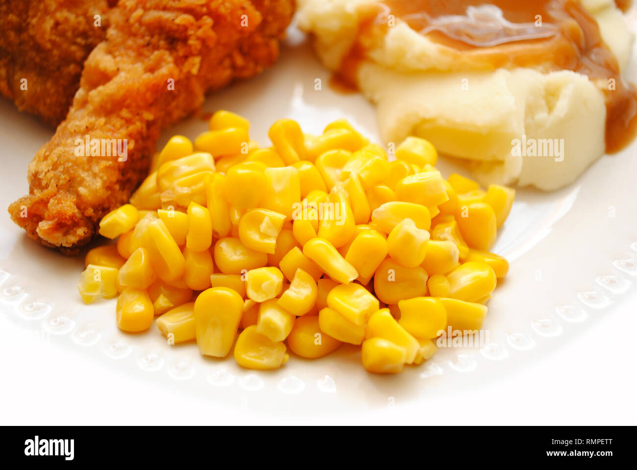 Side Dish Of Yellow Corn Stock Photo - Alamy