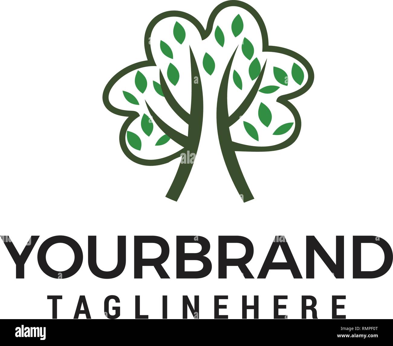 Tree hand drawn logo, kids school logo,learning and education designs ...