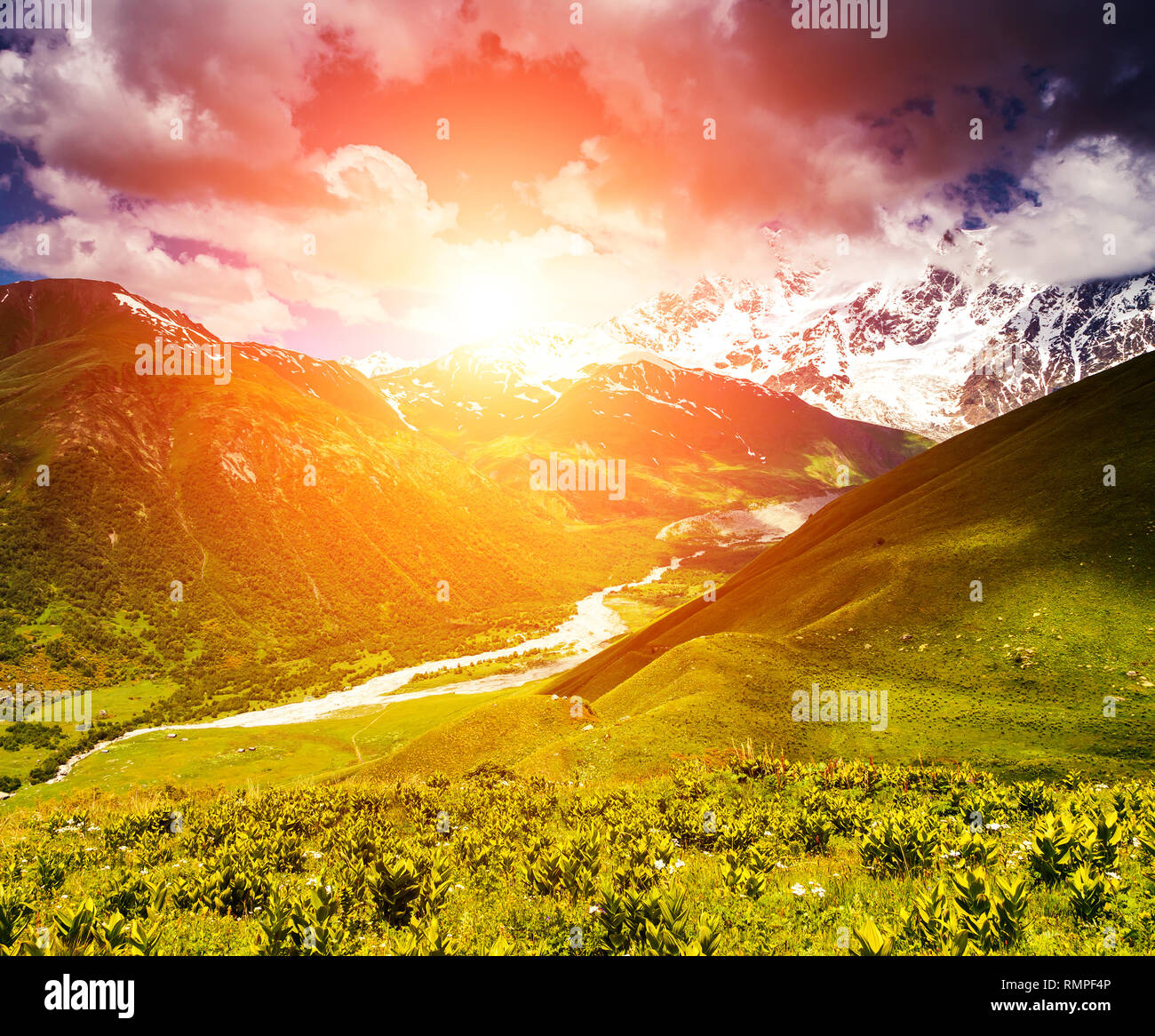 Chkhutnieri pass hi-res stock photography and images - Alamy
