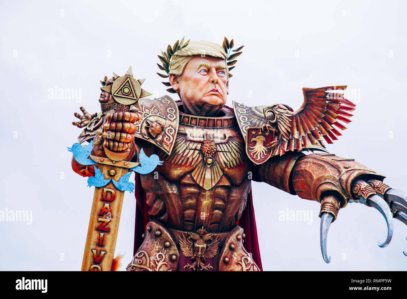 VIAREGGIO,ITALY-09: A giant paper-mache called "dazi nostri " is ...