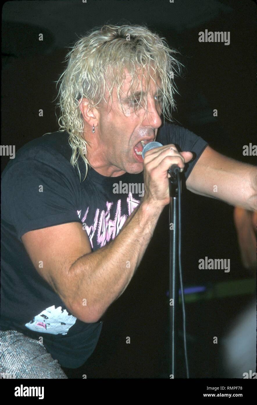 Singer, radio personality, and actor Dee Snider is shown performing on ...