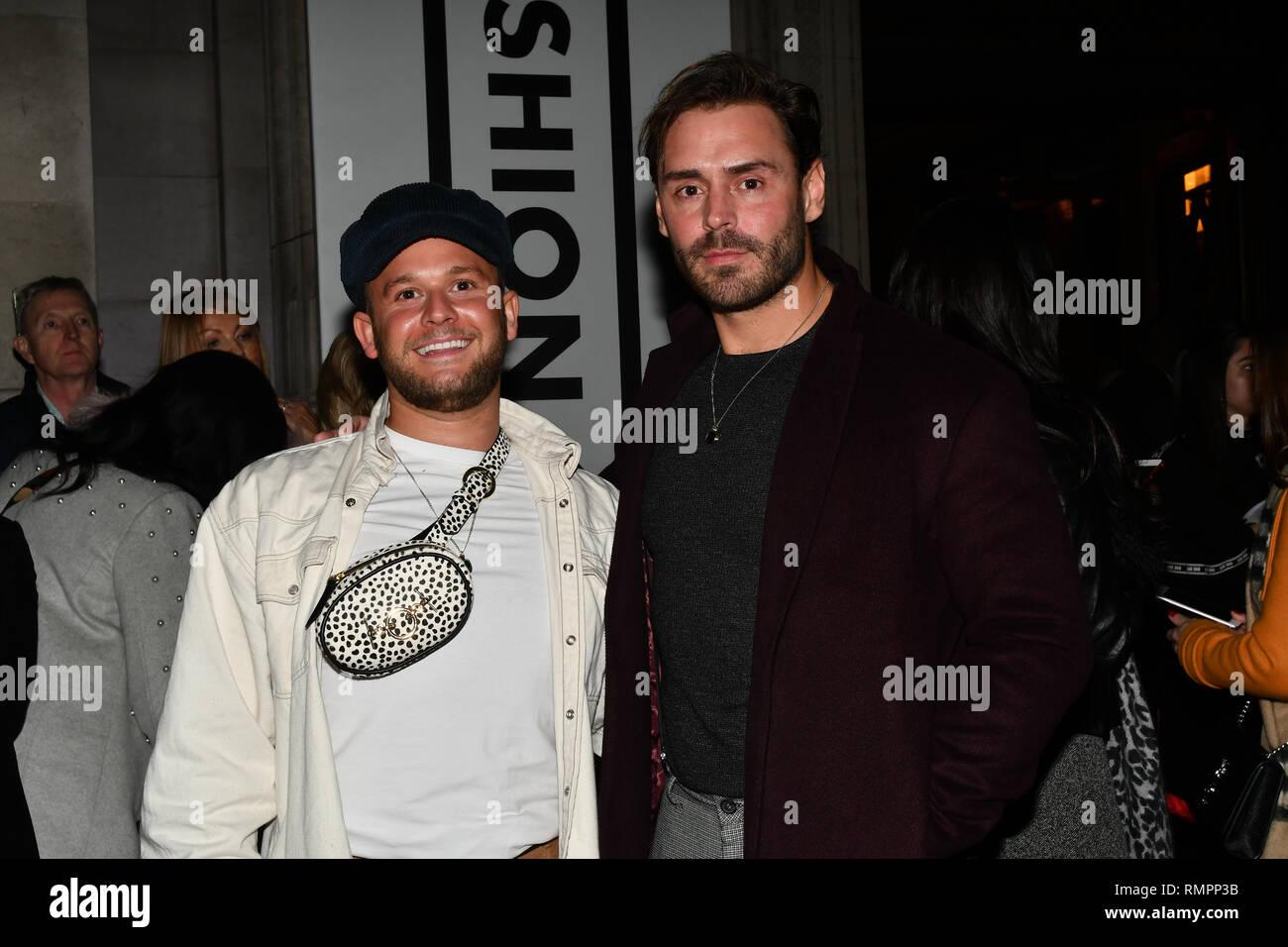 London, UK. 15th Feb, 2019. Jake Lindsay and Stuart Compton attend ...