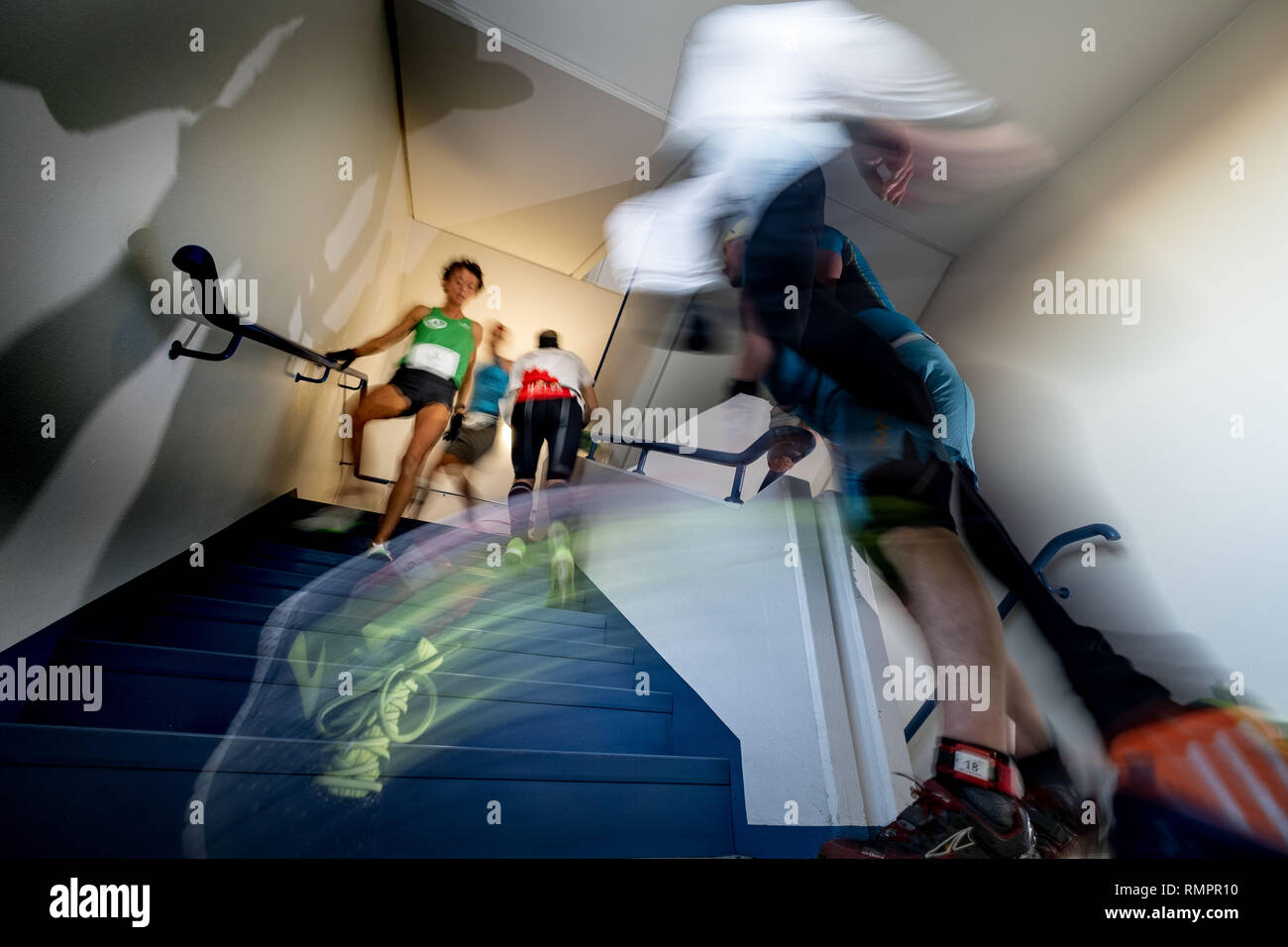 Stairwell in high rise building hi-res stock photography and images - Alamy