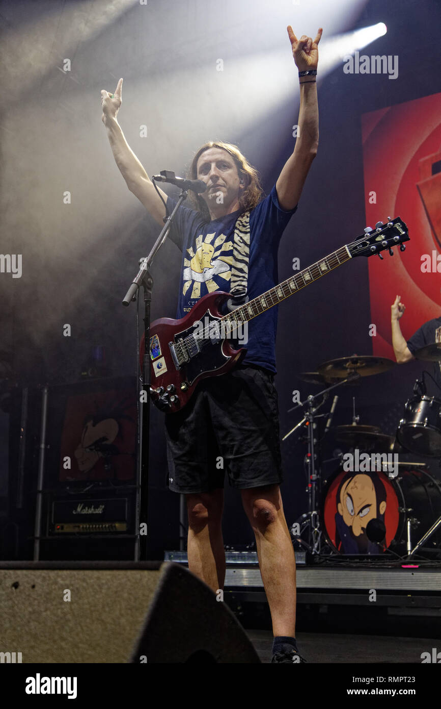 Paris, France. 15th Feb, 2019. Fetus (guitar) - Ultra Vomit performs on ...