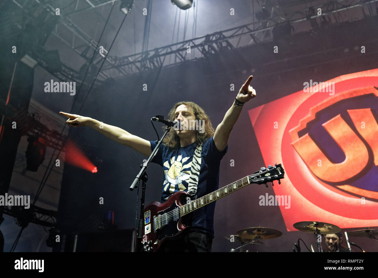 Paris, France. 15th Feb, 2019. Fetus (guitar) - Ultra Vomit performs on ...