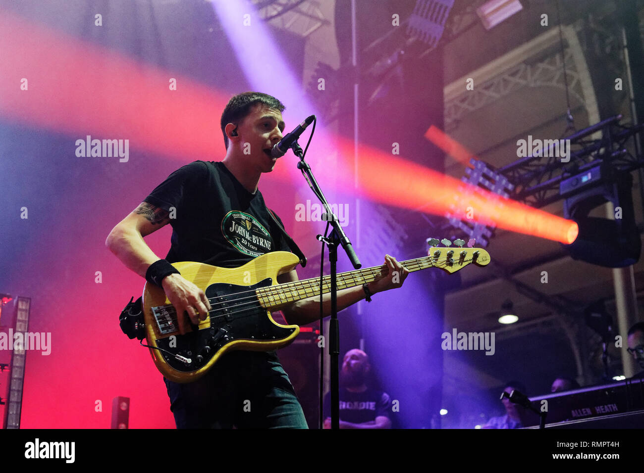 Paris, France. 15th Feb, 2019. Matthieu Bausson (bass) - Ultra Vomit ...
