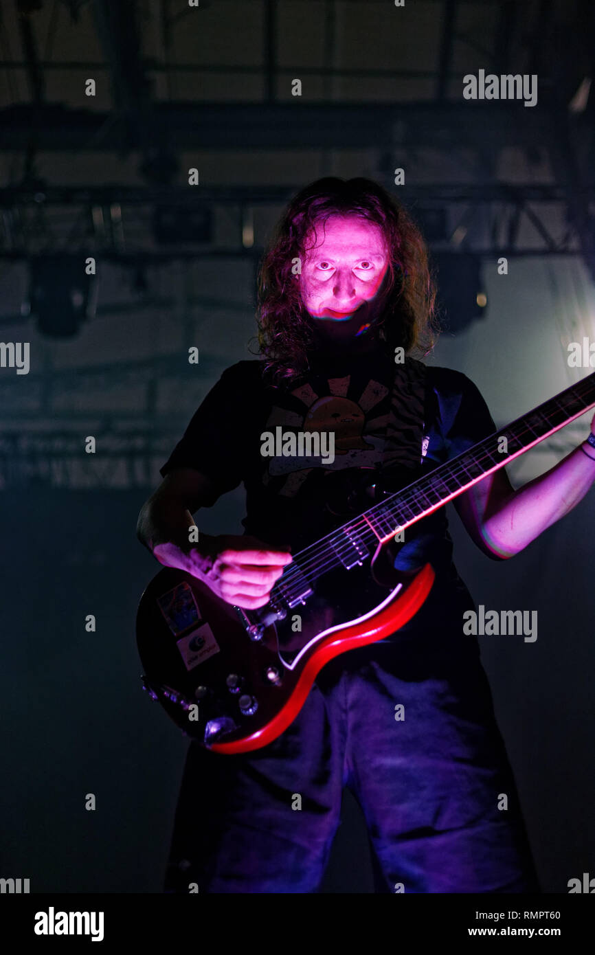 Paris, France. 15th Feb, 2019. Fetus (guitar) - Ultra Vomit performs on ...