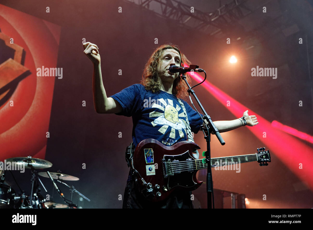 Paris, France. 15th Feb, 2019. Fetus (guitar) - Ultra Vomit performs on ...