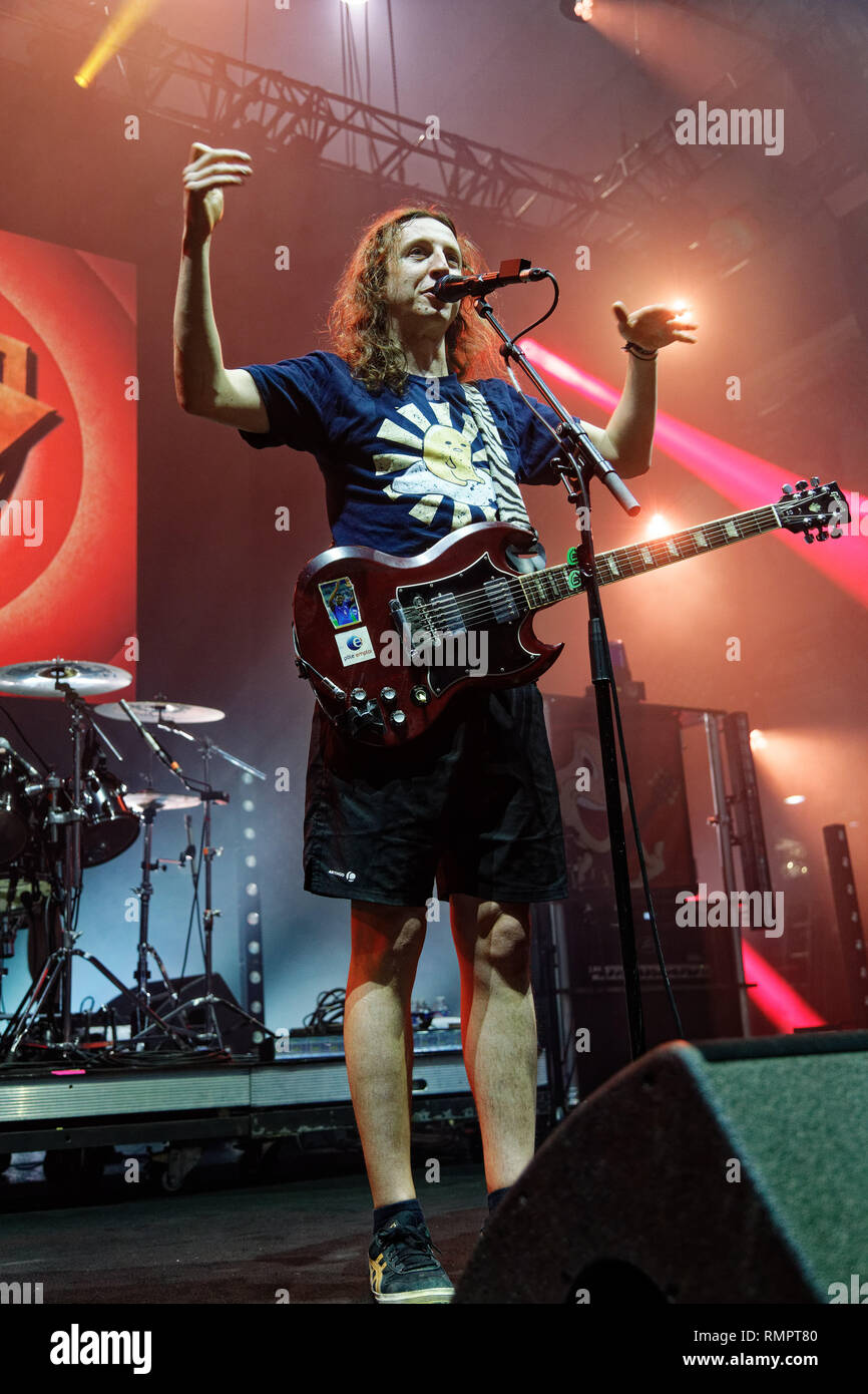 Paris, France. 15th Feb, 2019. Fetus (guitar) - Ultra Vomit performs on ...