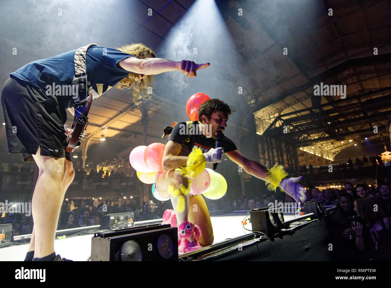 Paris, France. 15th Feb, 2019. Fetus (guitar) - Ultra Vomit performs on ...