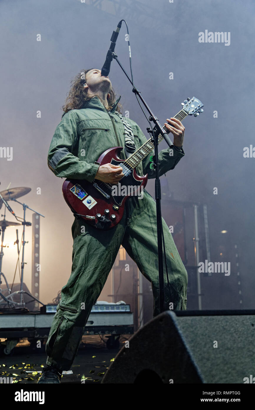 Paris, France. 15th Feb, 2019. Fetus (guitar) - Ultra Vomit performs on ...