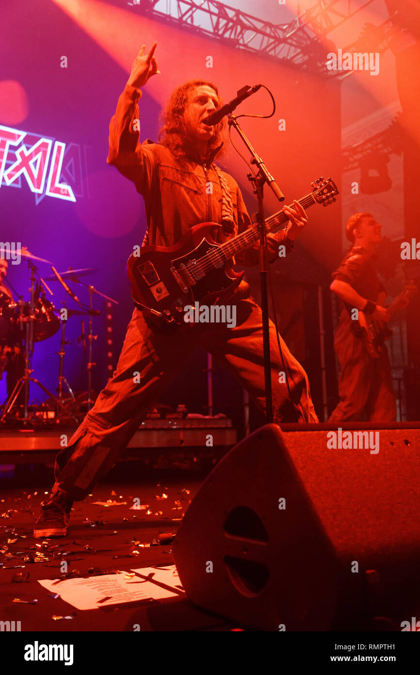 Paris, France. 15th Feb, 2019. Fetus (guitar) - Ultra Vomit performs on ...