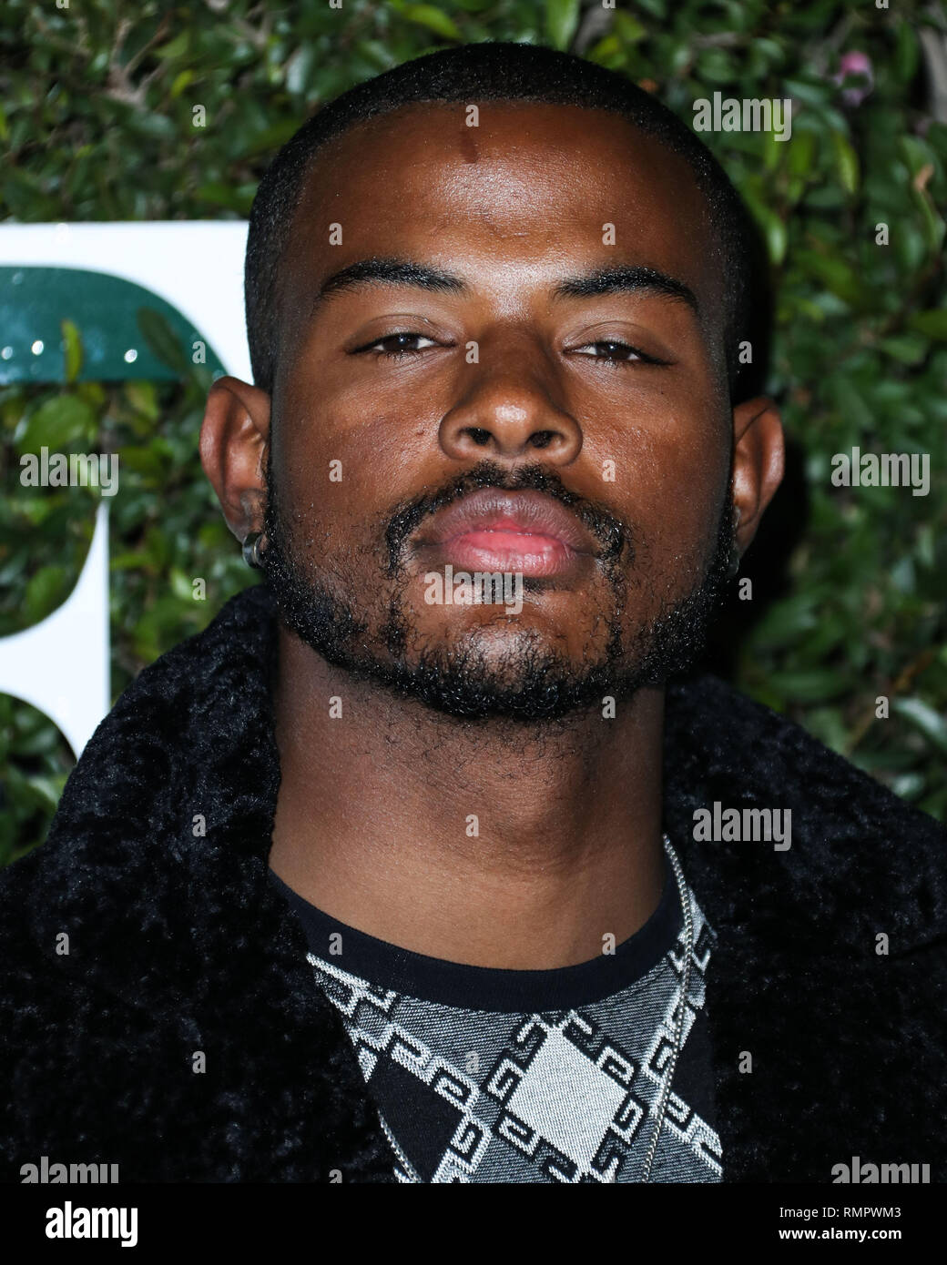 LOS ANGELES, CA, USA - FEBRUARY 15: Singer Trevor Jackson arrives at ...