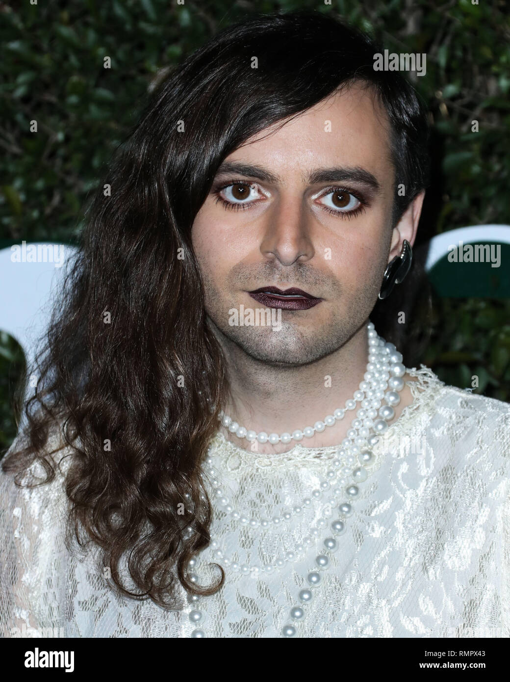 LOS ANGELES, CA, USA - FEBRUARY 15: Jacob Tobia arrives at Teen Vogue's ...