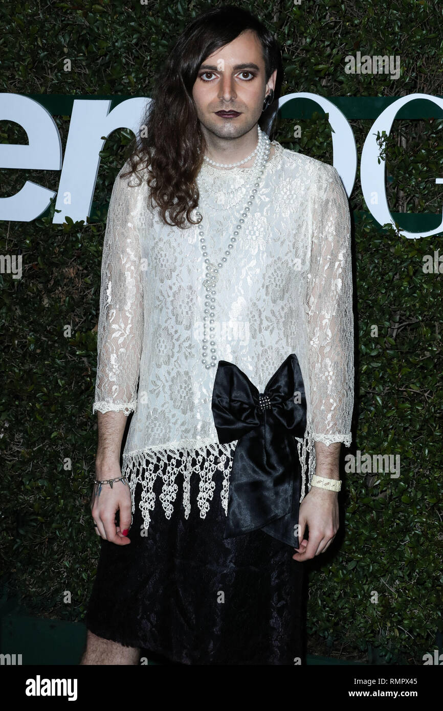 LOS ANGELES, CA, USA - FEBRUARY 15: Jacob Tobia arrives at Teen Vogue's ...