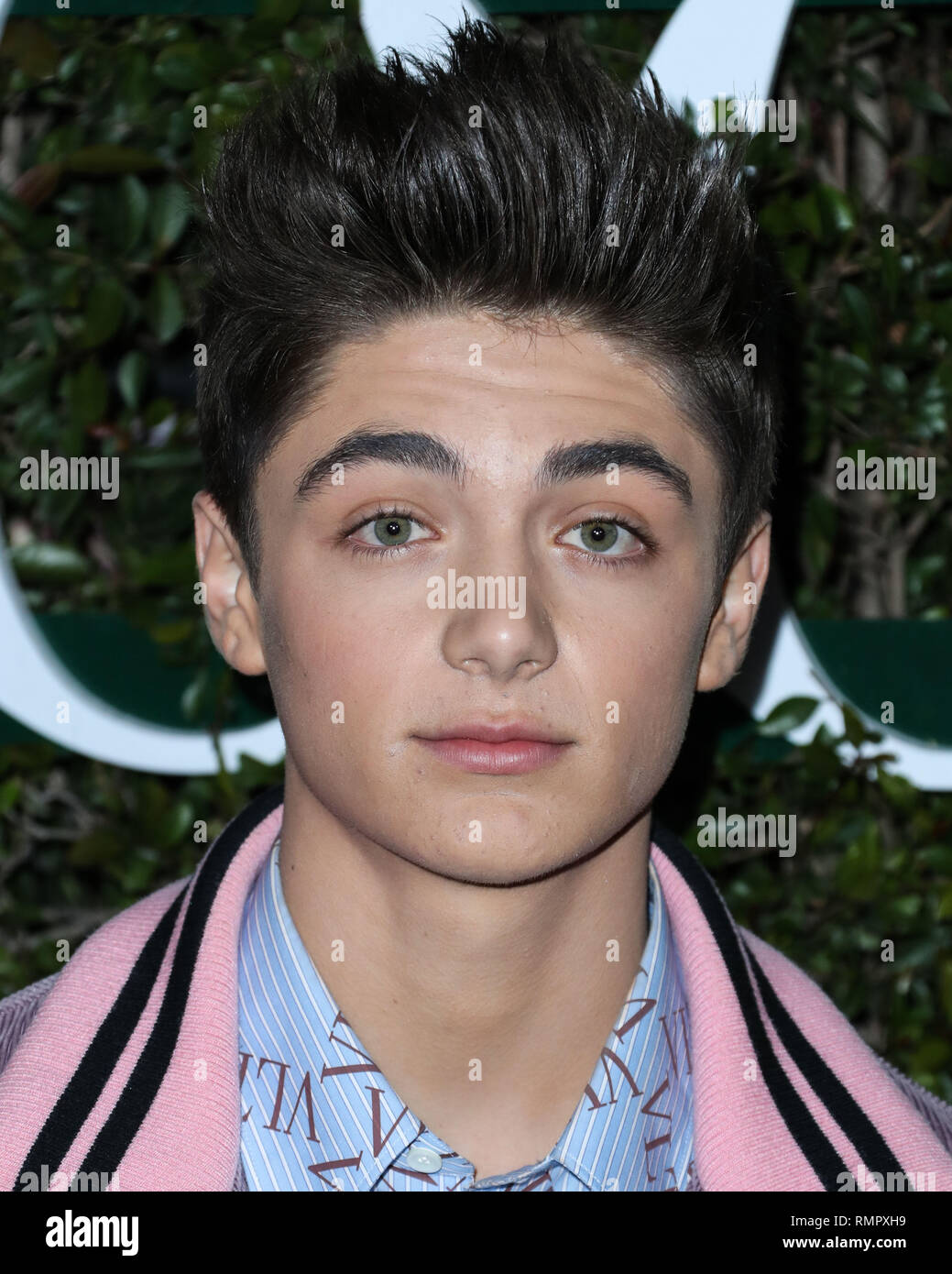 LOS ANGELES, CA, USA - FEBRUARY 15: Actor Asher Angel arrives at Teen Vogue's 2019 Young ...