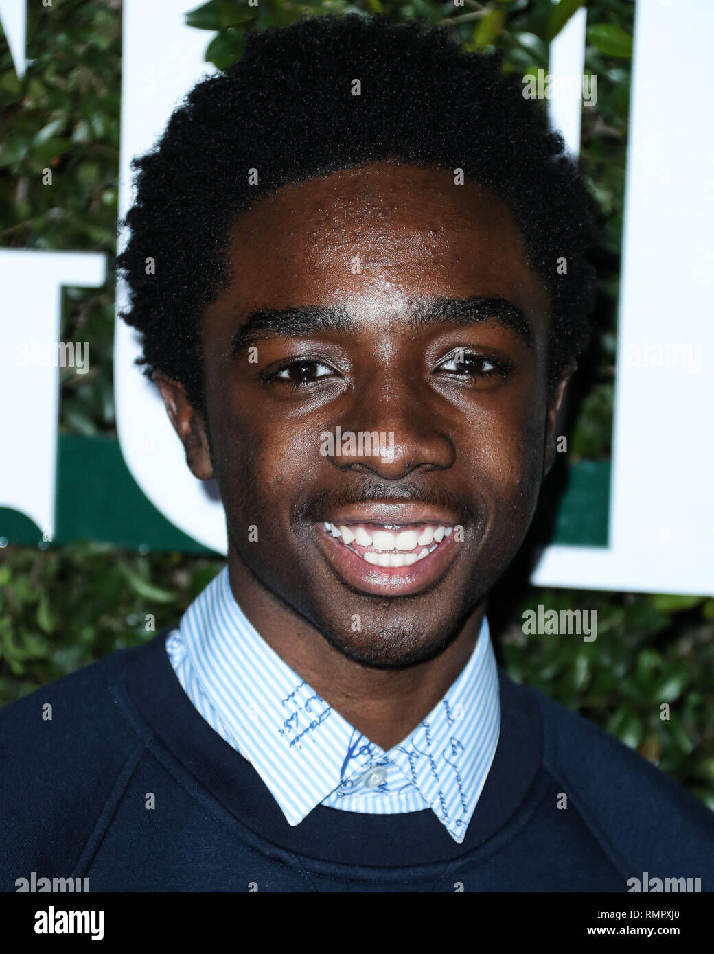 LOS ANGELES, CA, USA - FEBRUARY 15: Actor Caleb McLaughlin arrives at ...