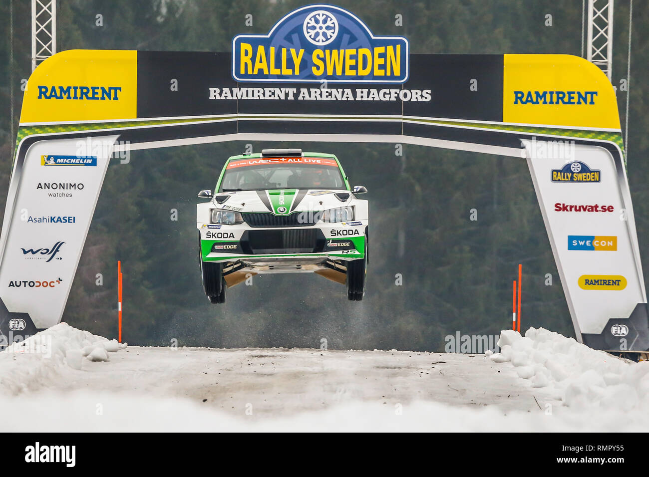 February 15th 2019, Torsby, Sweden; WRC Ralley of Swden, Day 3; Kalle ...