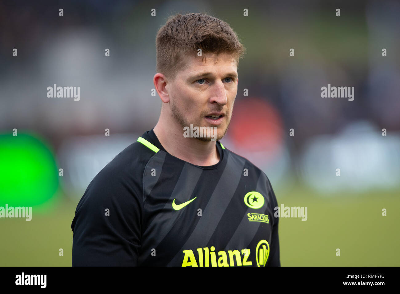 Allianz Park, London, UK. 16th Feb, 2019. Gallagher Premiership Rugby ...