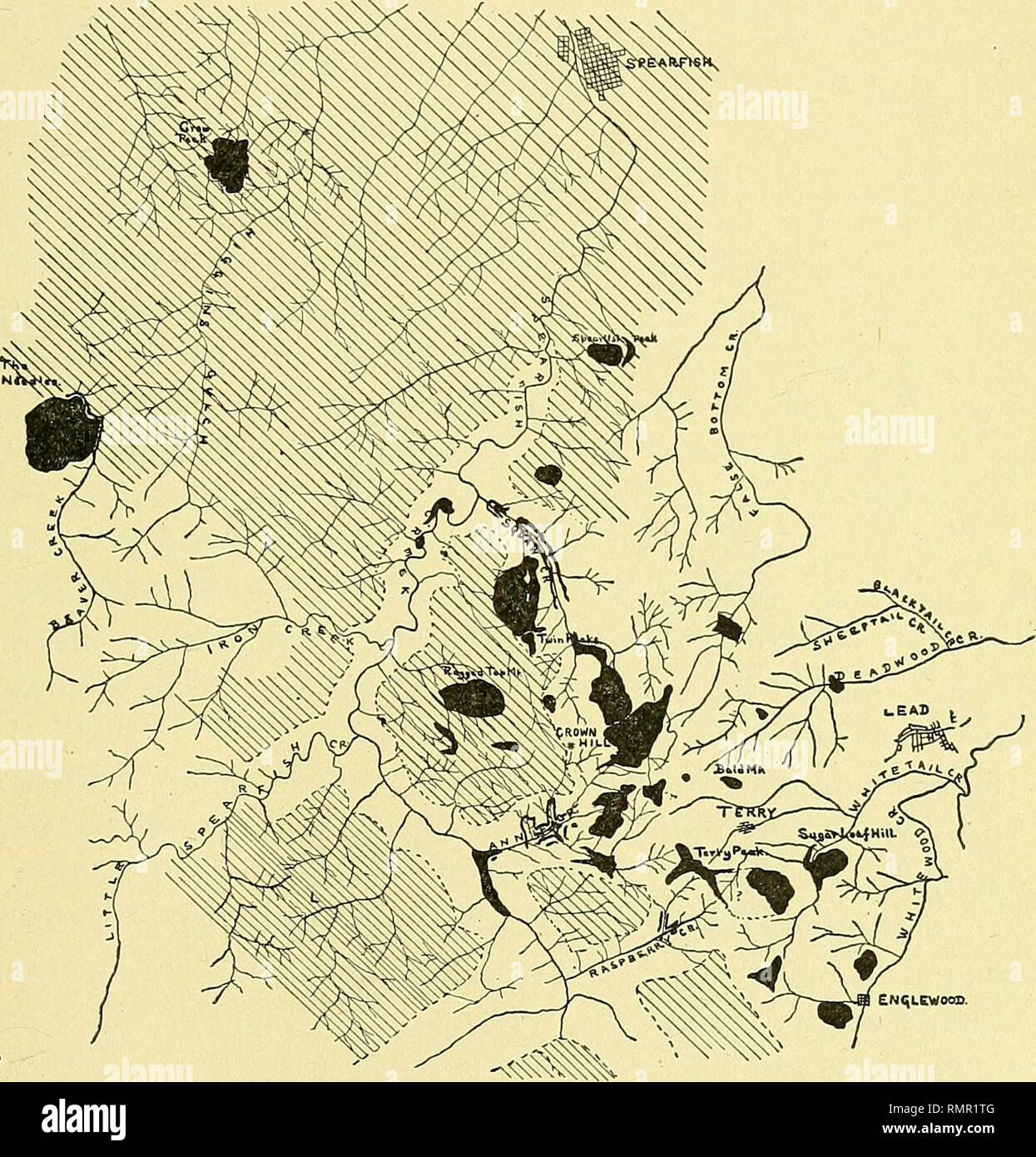 Map of elk mountain hi-res stock photography and images - Alamy