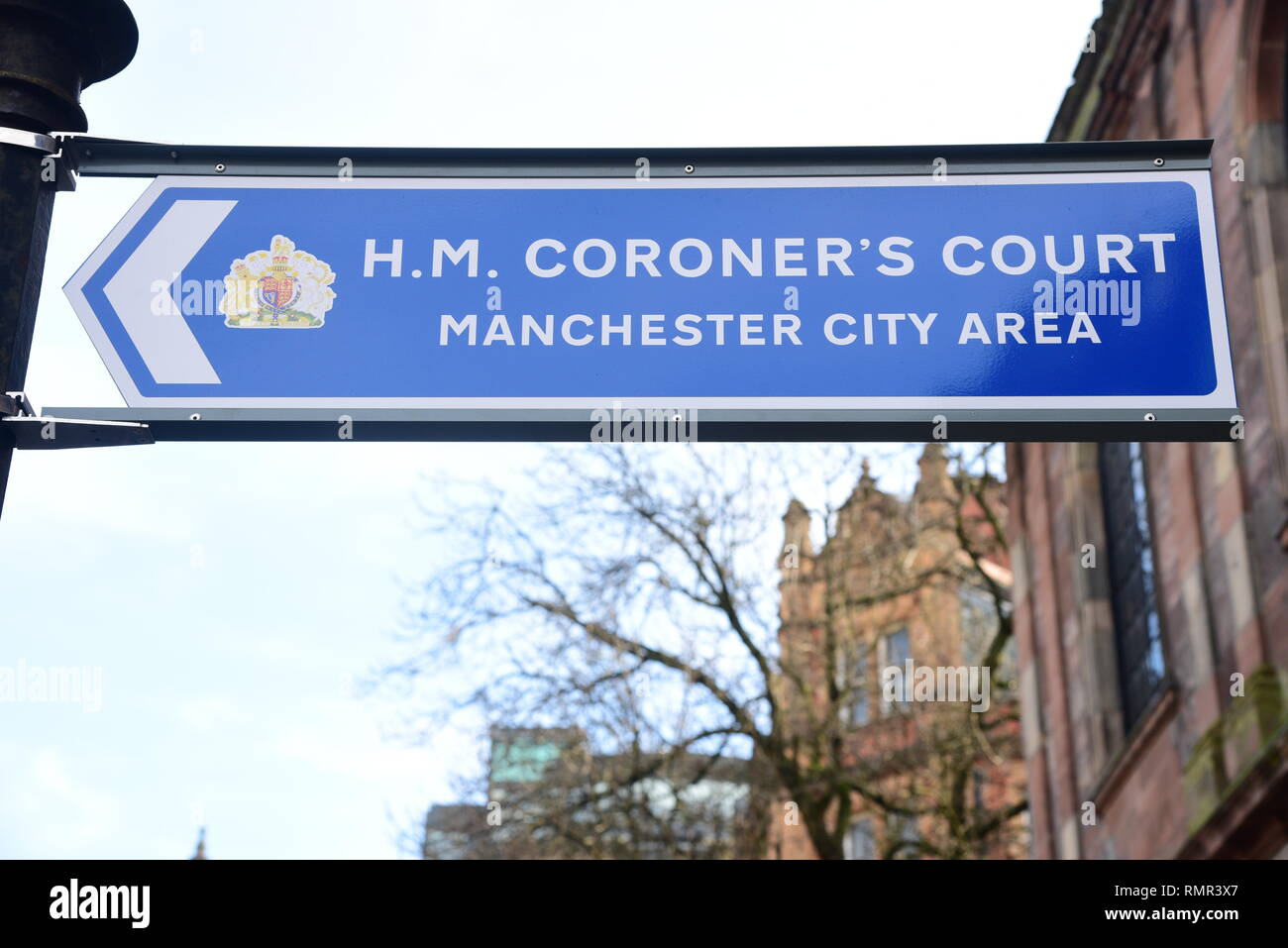 Coroners Court sign Stock Photo - Alamy