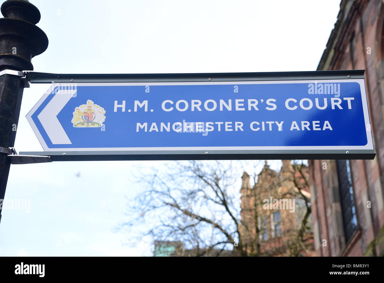 Coroners Court sign Stock Photo - Alamy