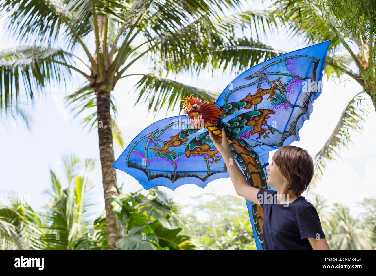 Boy with kite indonesia hi-res stock photography and images - Alamy