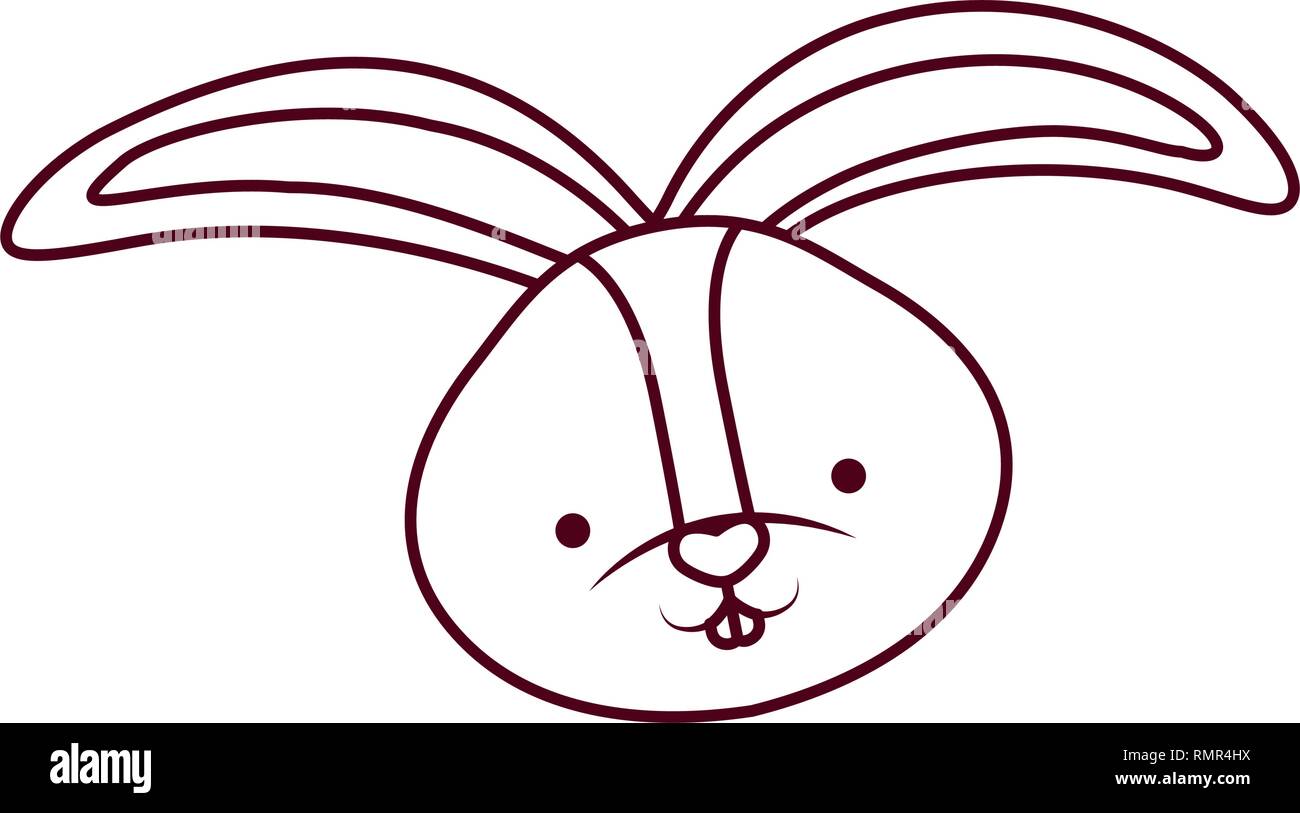 rabbit head isolated icon Stock Vector Image & Art - Alamy