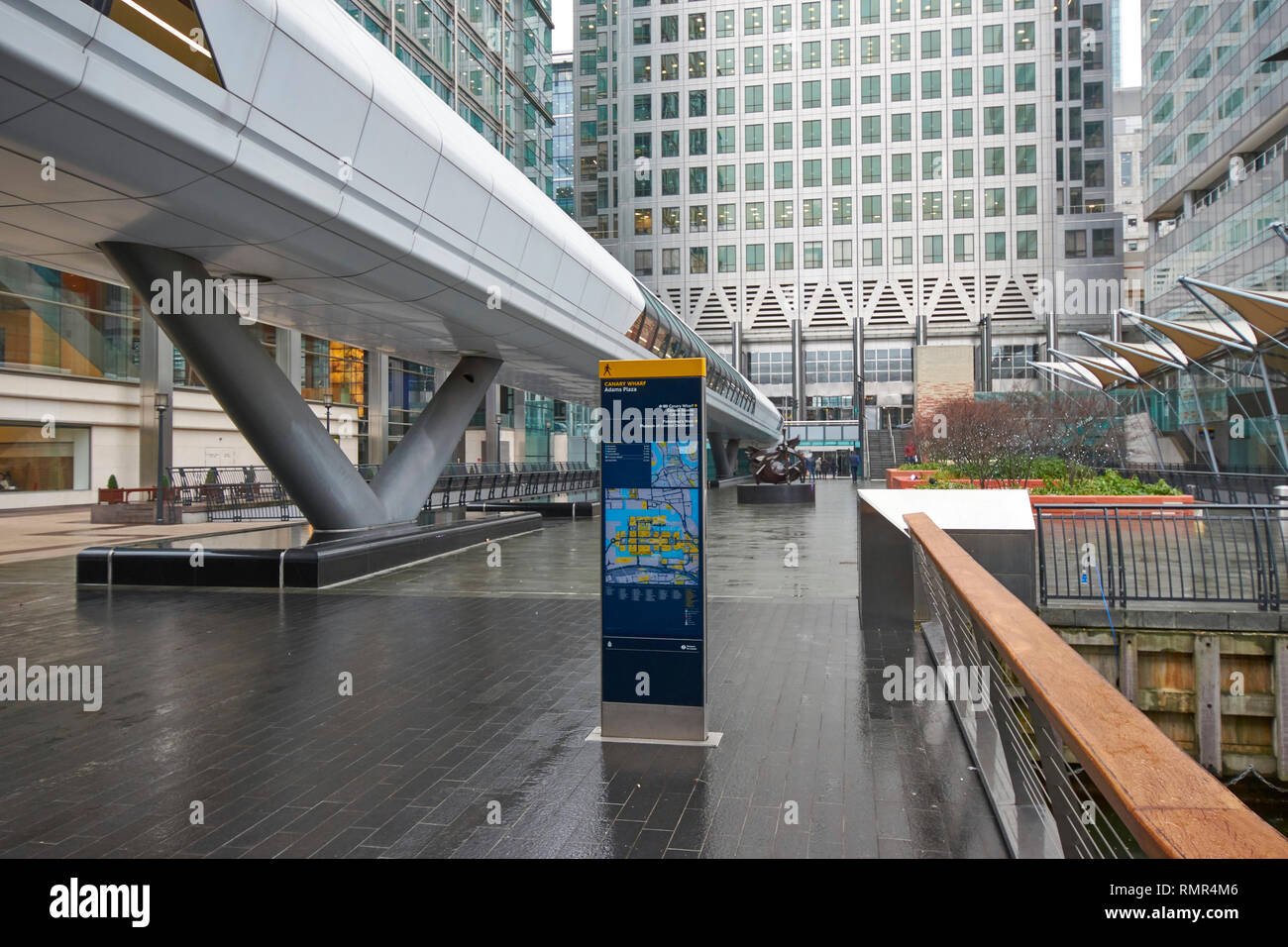 LONDON CANARY WHARF ADAMS PLAZA Stock Photo - Alamy