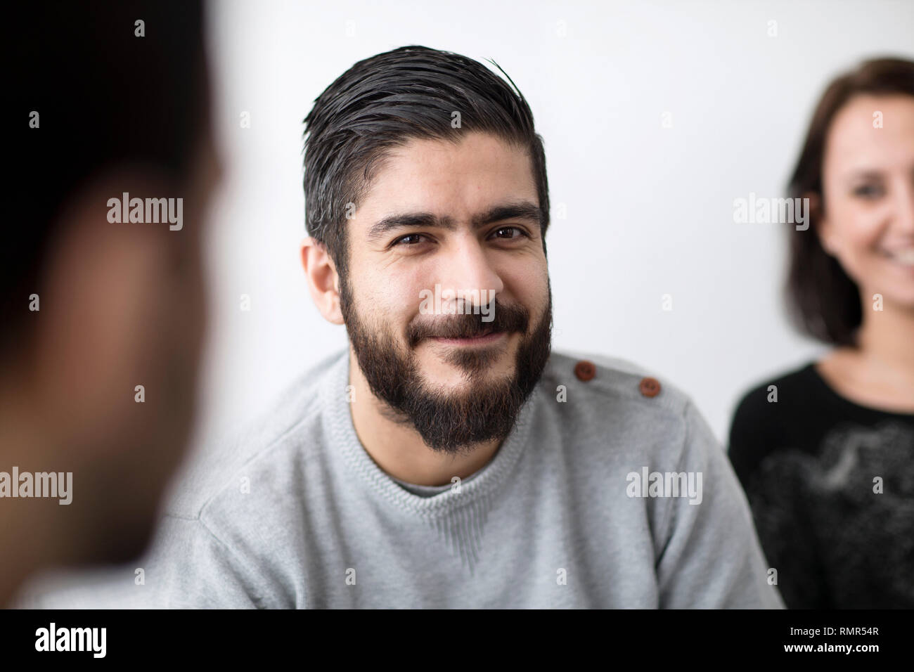 Real smiling hi-res stock photography and images - Alamy