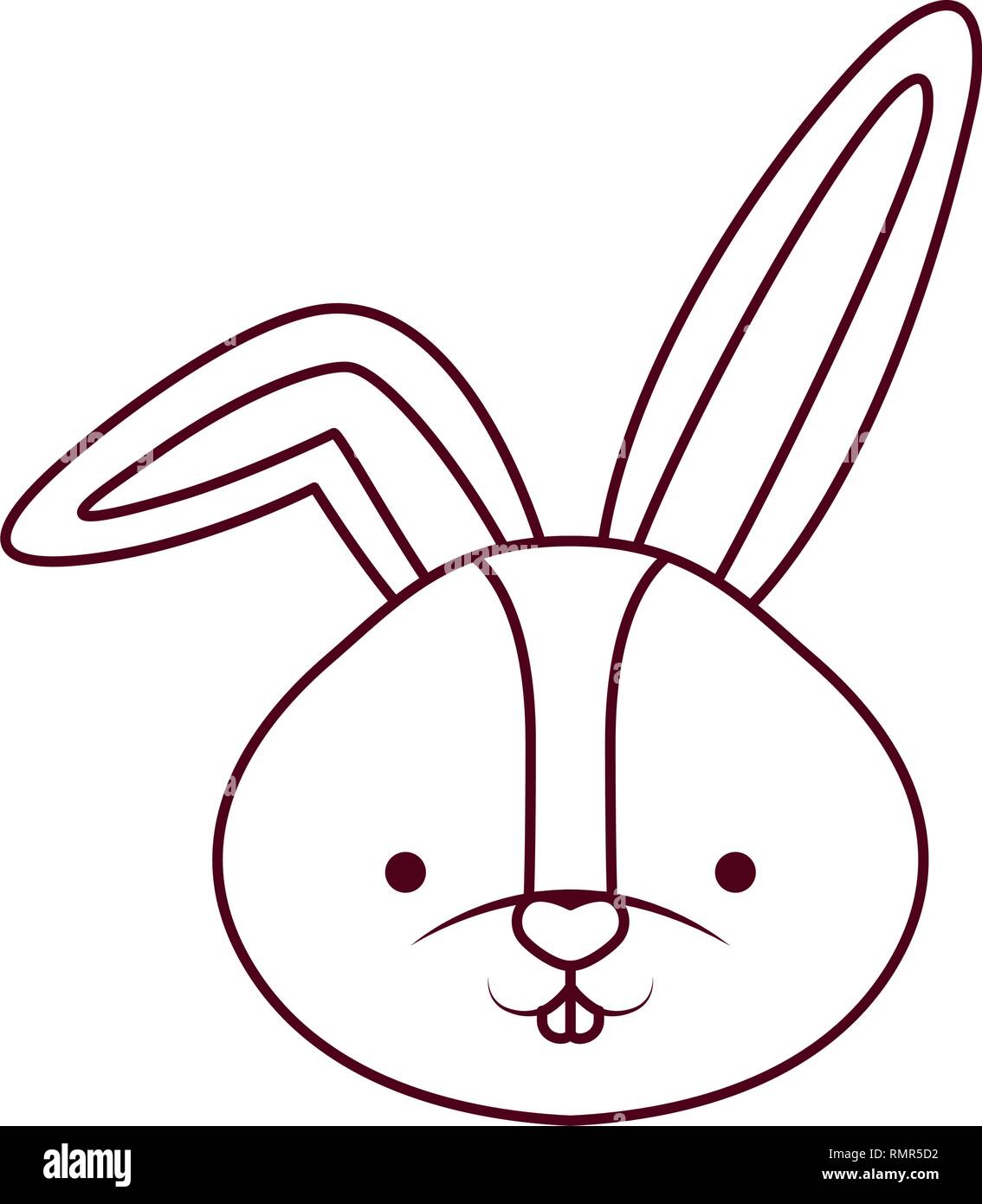 rabbit head isolated icon Stock Vector Image & Art - Alamy