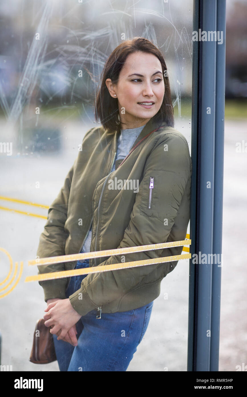 Stockholm bus waiting bus stop hi-res stock photography and images - Alamy