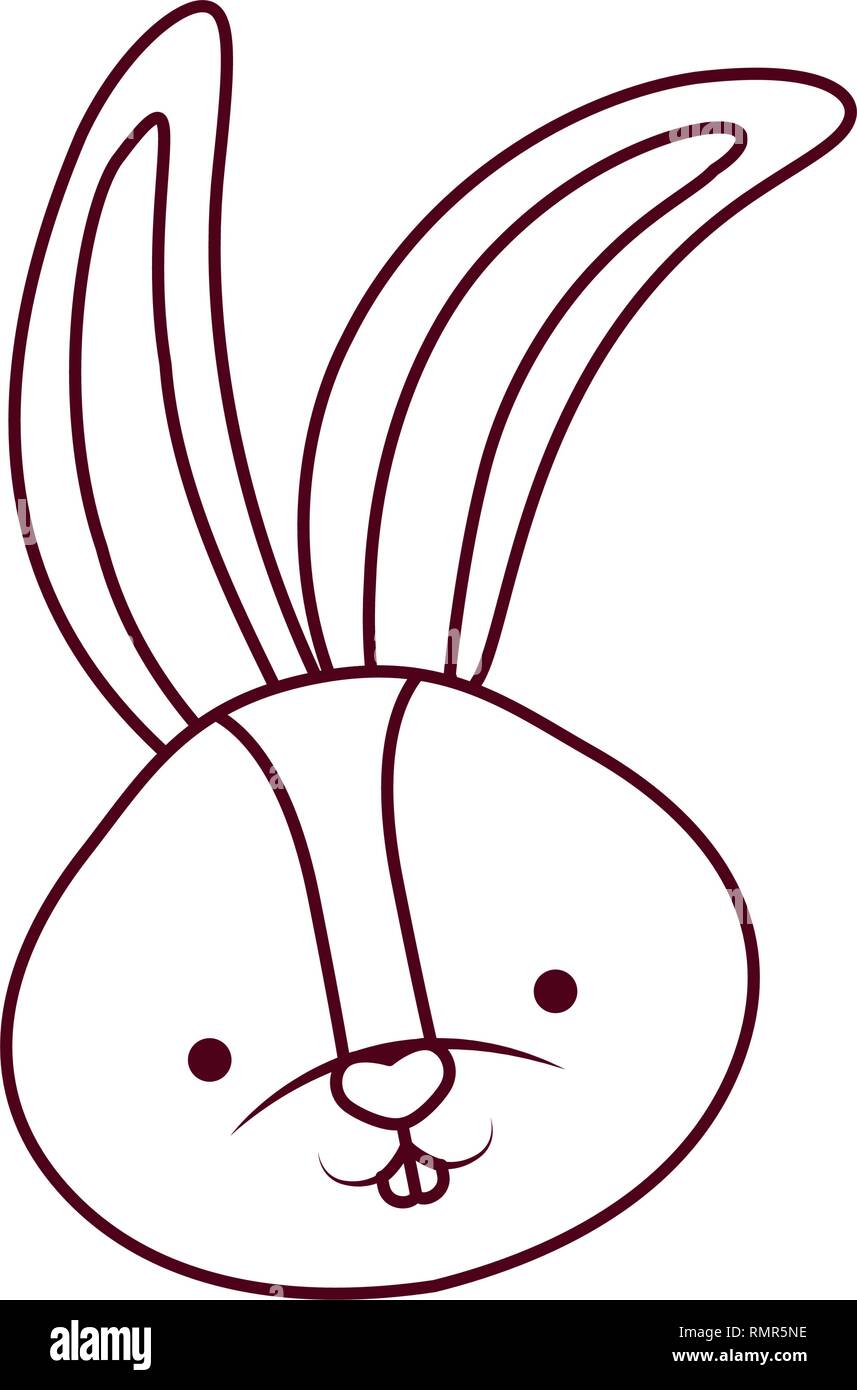 rabbit head isolated icon Stock Vector Image & Art - Alamy