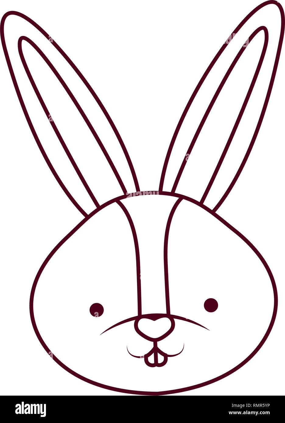 rabbit head isolated icon Stock Vector Image & Art - Alamy