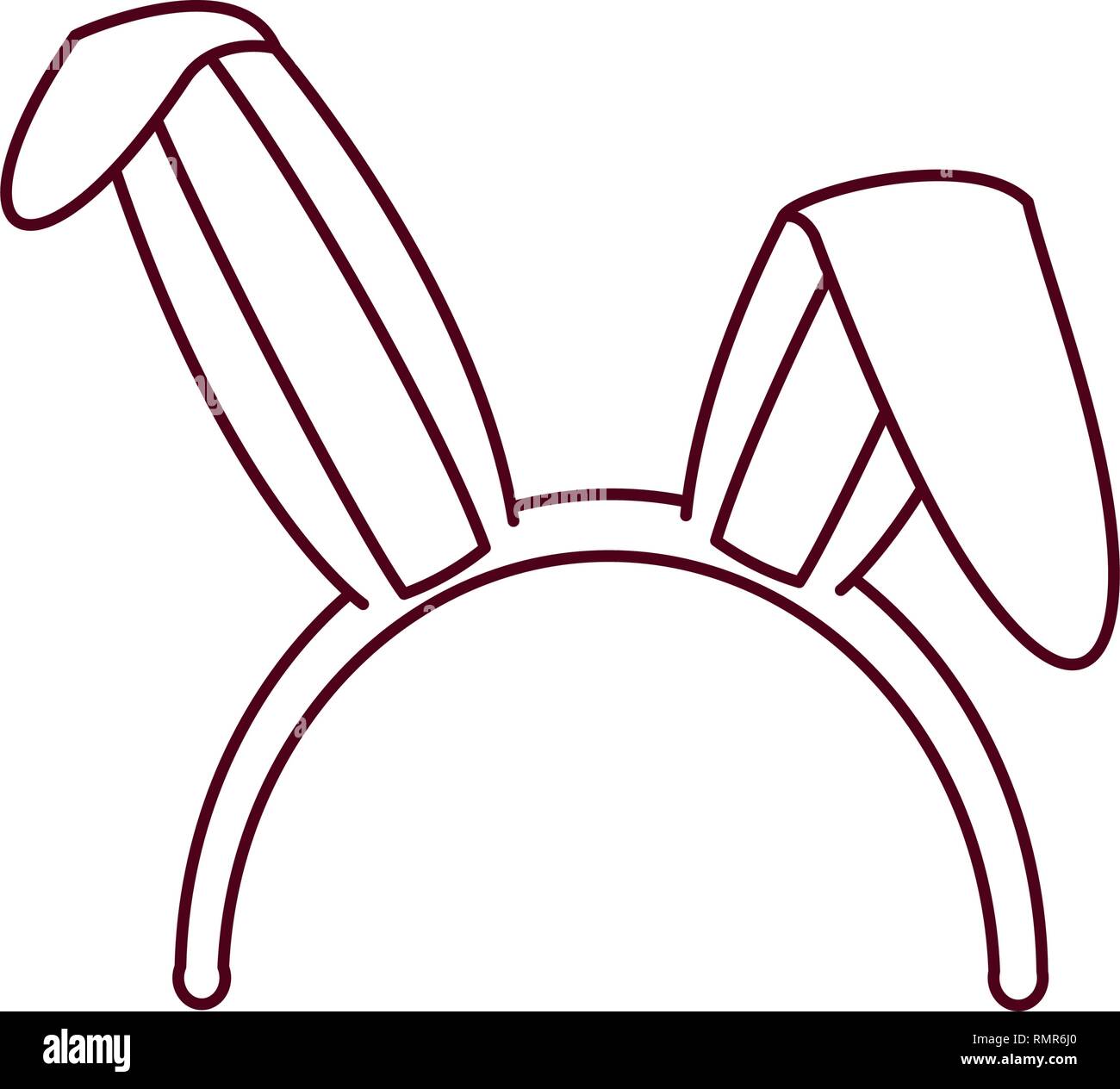 Isolated fur ears headband Stock Vector Images - Alamy