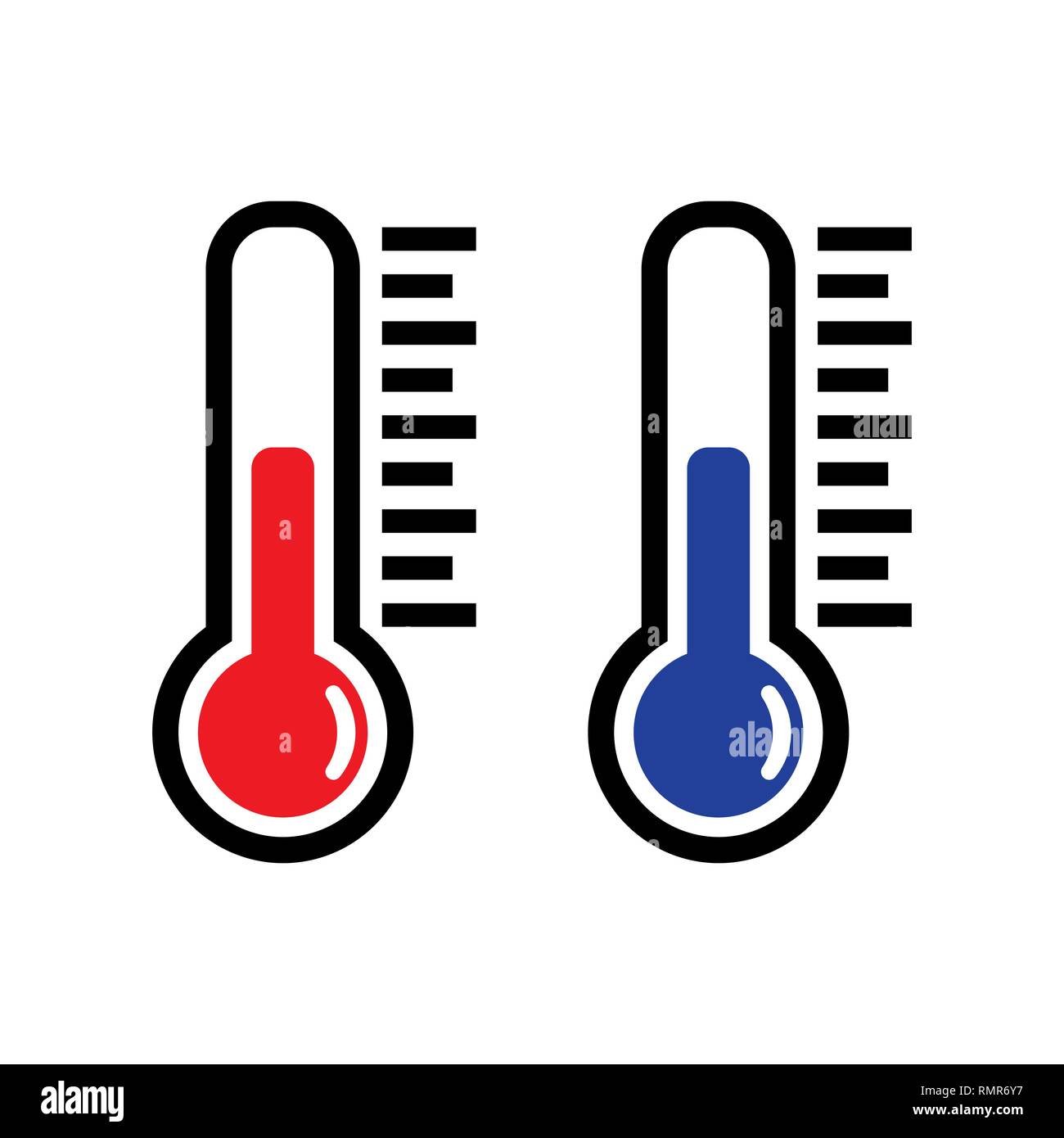 Thermometer icon or temperature symbol, vector and illustration Stock ...