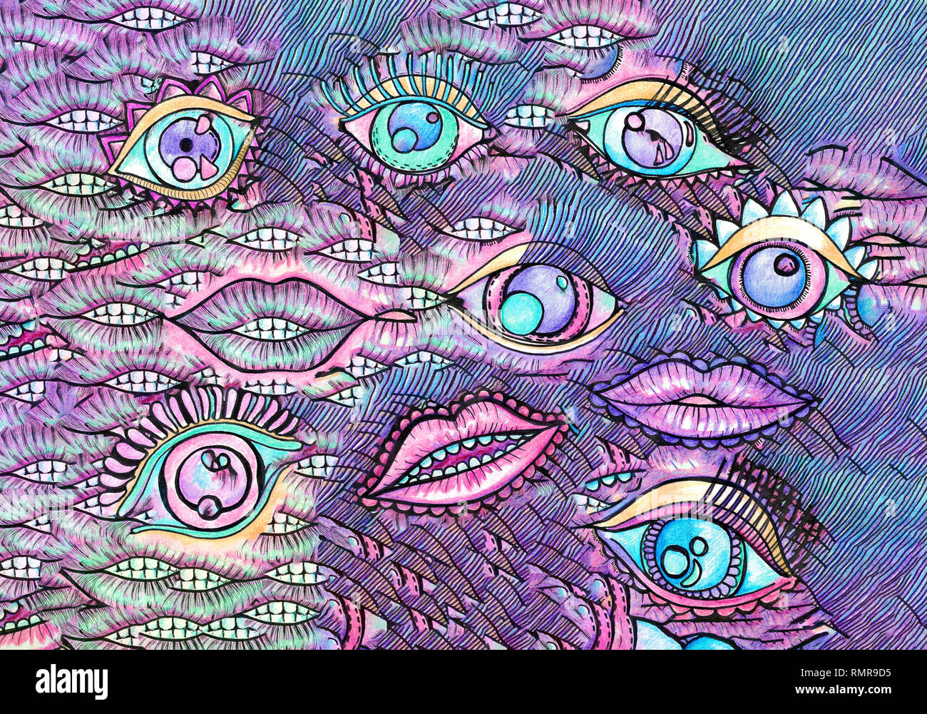 Surrealism Drawings Of Eyes