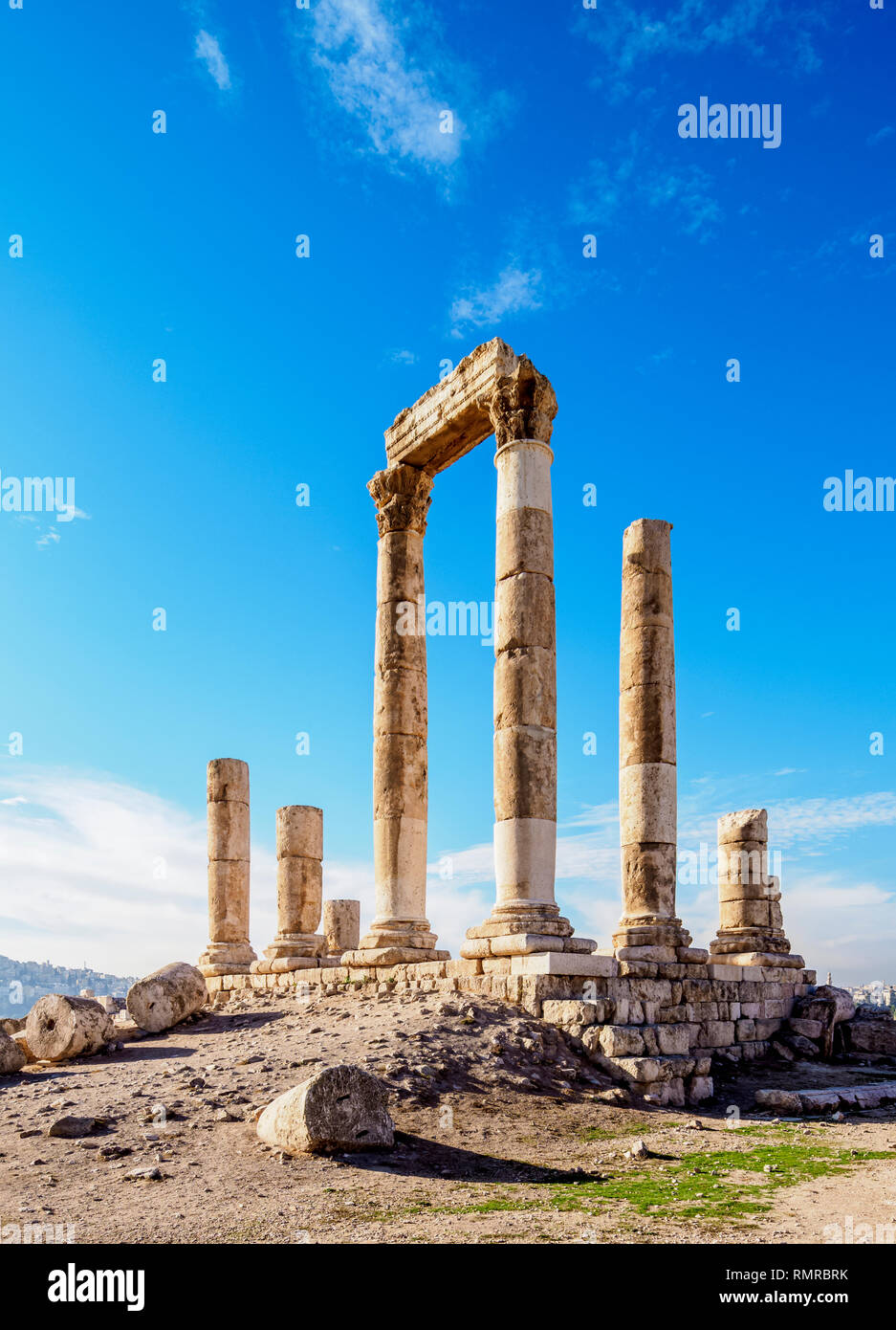 Temple of Hercules Ruins, Amman Citadel, Amman Governorate, Jordan ...