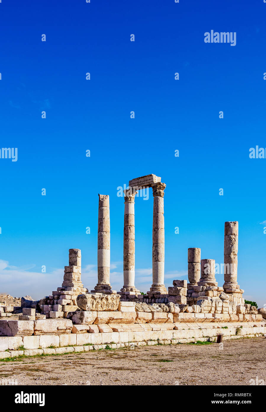 Temple of Hercules Ruins, Amman Citadel, Amman Governorate, Jordan ...