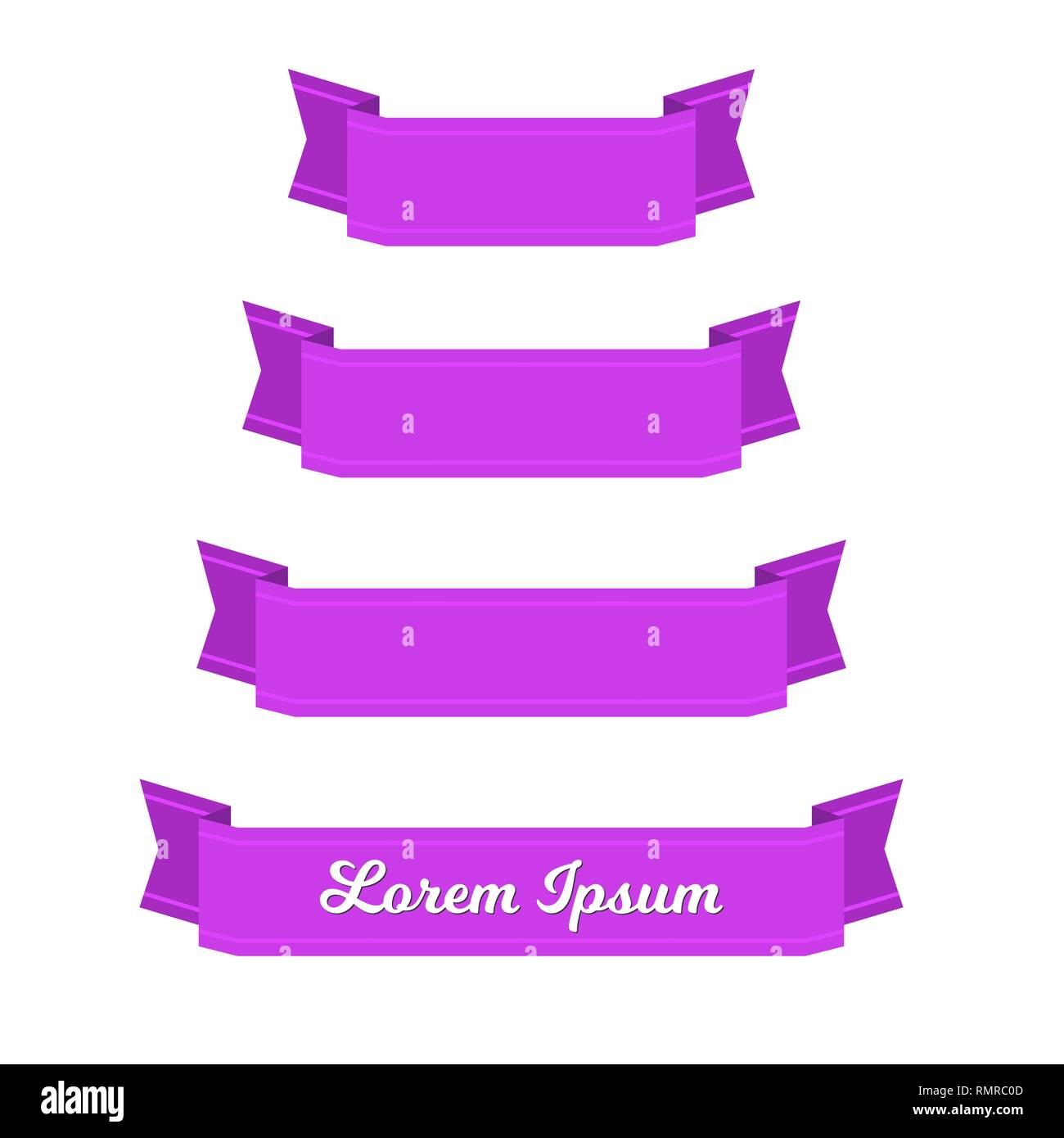 Violet ribbon Stock Vector Images - Alamy