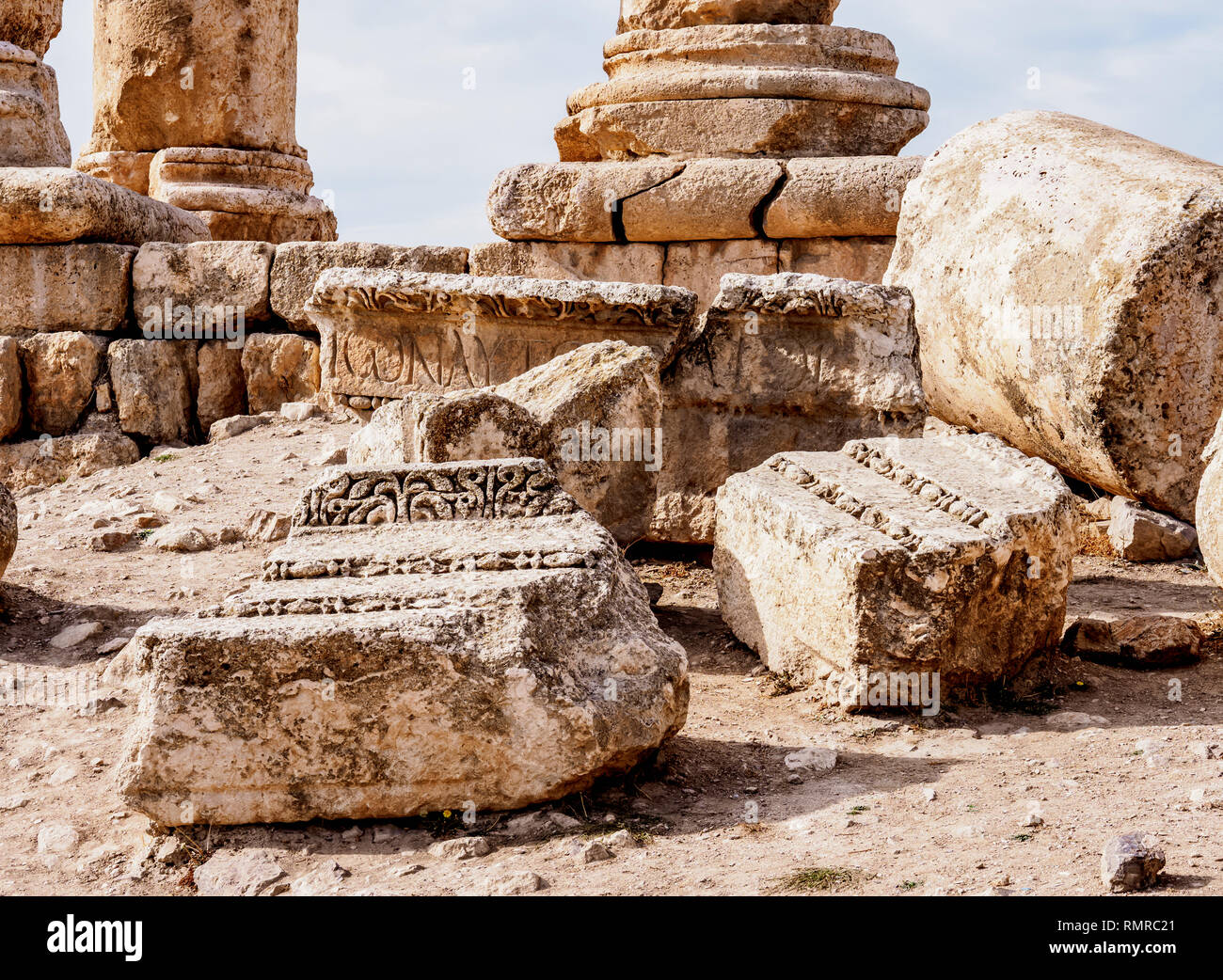 Temple of Hercules Ruins, Amman Citadel, Amman Governorate, Jordan ...