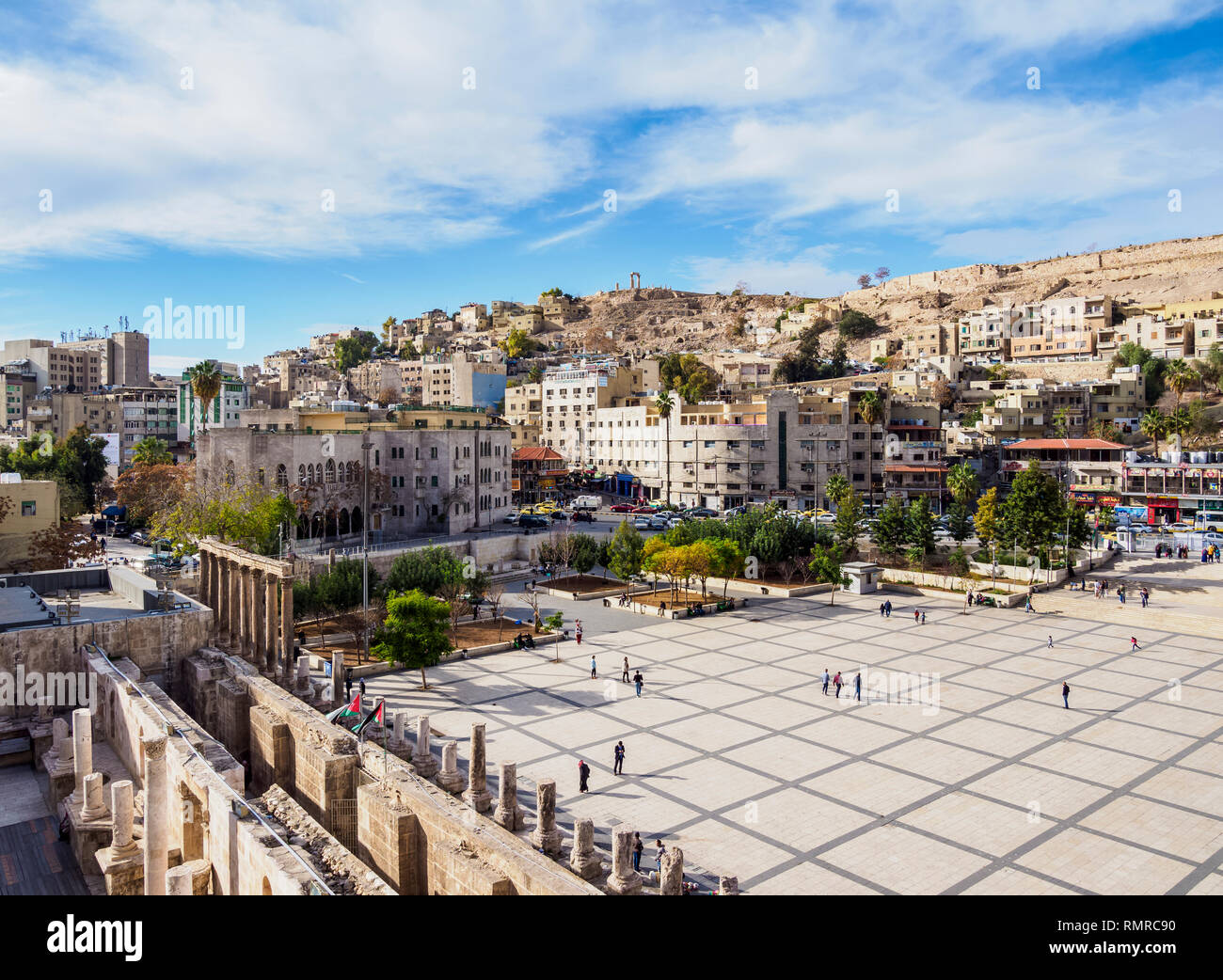 The Hashemite Plaza, elevated view, Amman, Amman Governorate, Jordan ...