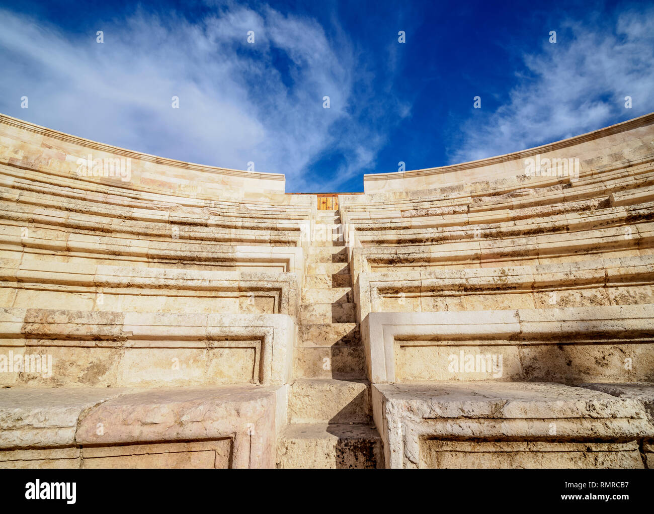 Roman Odeon Theater, Amman, Amman Governorate, Jordan Stock Photo - Alamy