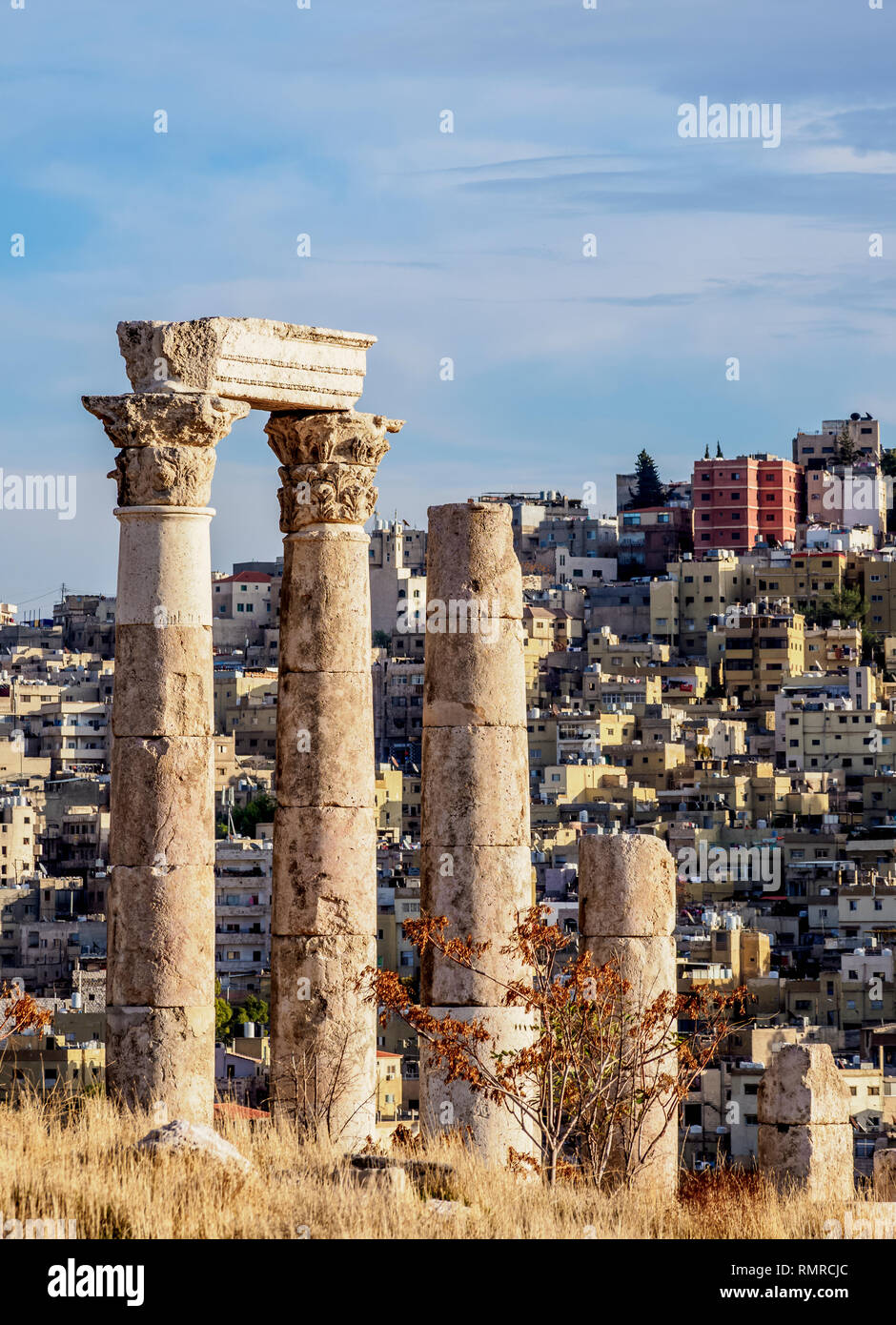 Temple of Hercules Ruins, Amman Citadel, Amman Governorate, Jordan ...